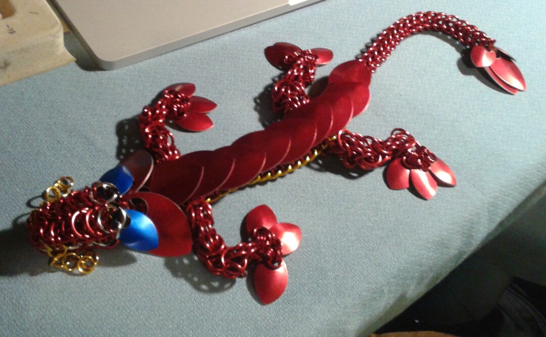 Chain Mail and Scale Imperial Dragon. "mushu Style" MADE TO ORDER. - Etsy