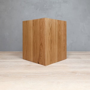 White Oak Box Side Table - Etsy