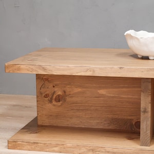 Rustic Cross Base 2-level Coffee Table - Etsy