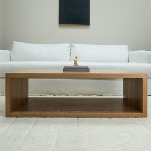 White Oak Square Coffee Table - Etsy