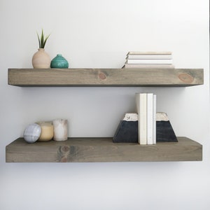 MODERN Floating Shelves, 3 Inches Thick - Etsy