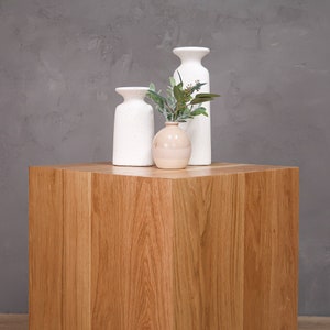 White Oak Box Side Table - Etsy