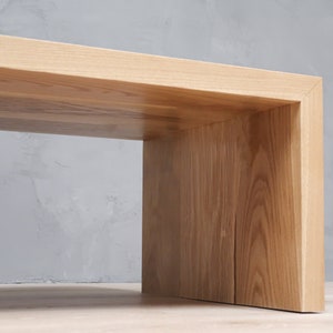 White Oak Waterfall Coffee Table Living Room Coffee Tables - Etsy