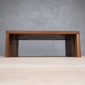 Walnut Waterfall Coffee Table Living Room Coffee Table - Etsy