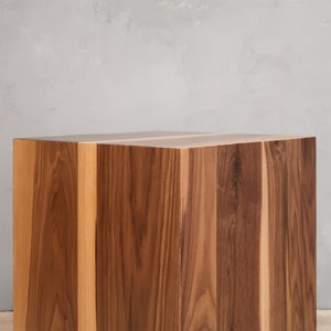 Walnut Box Side Table - Etsy