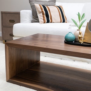 Walnut Square Coffee Table - Etsy