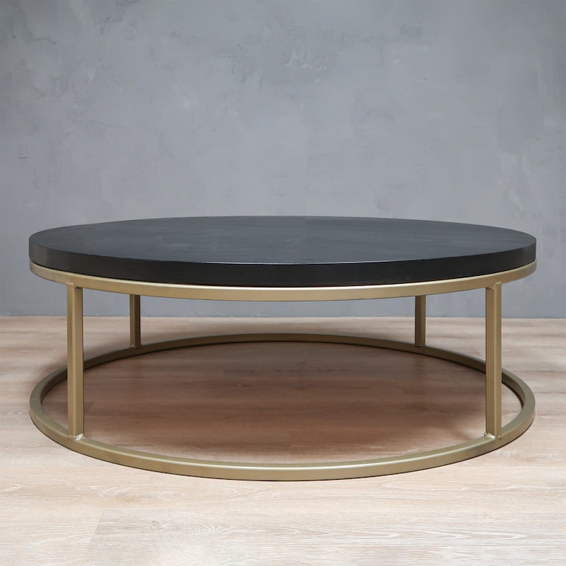 Round Coffee Table Black - Etsy
