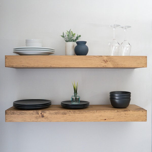 Wood Plant Shelf Floating Shelf - Etsy