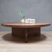 Round Walnut Coffee Table With Y Base - Etsy