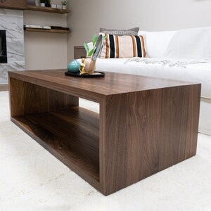 Walnut Square Coffee Table - Etsy