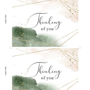 Printable Thinking of You Note Cards, Thinking of You Postcard, Digital ...