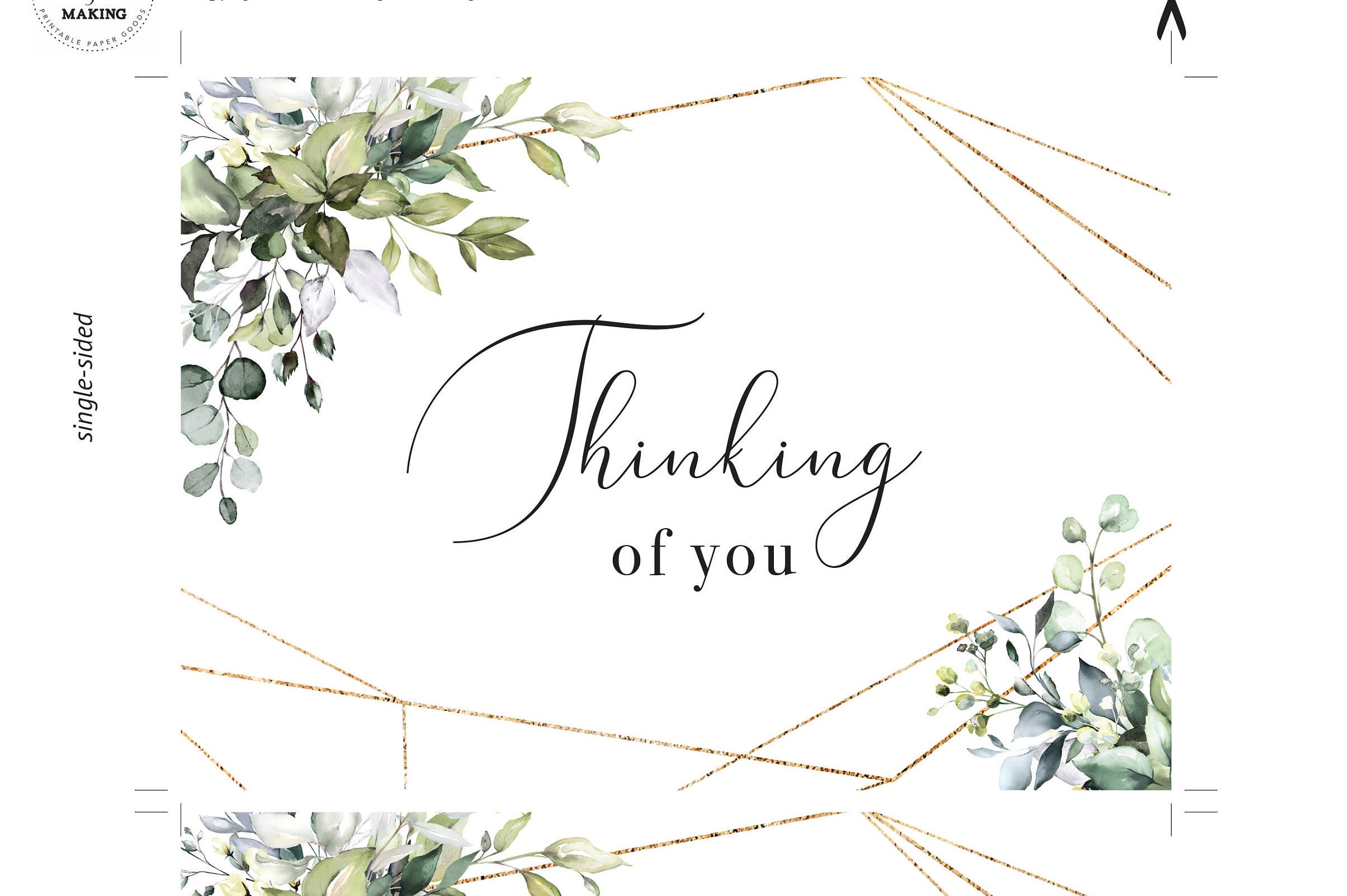 Printable Note Cards, Thinking of You Note Card, Printable Well Wishes ...