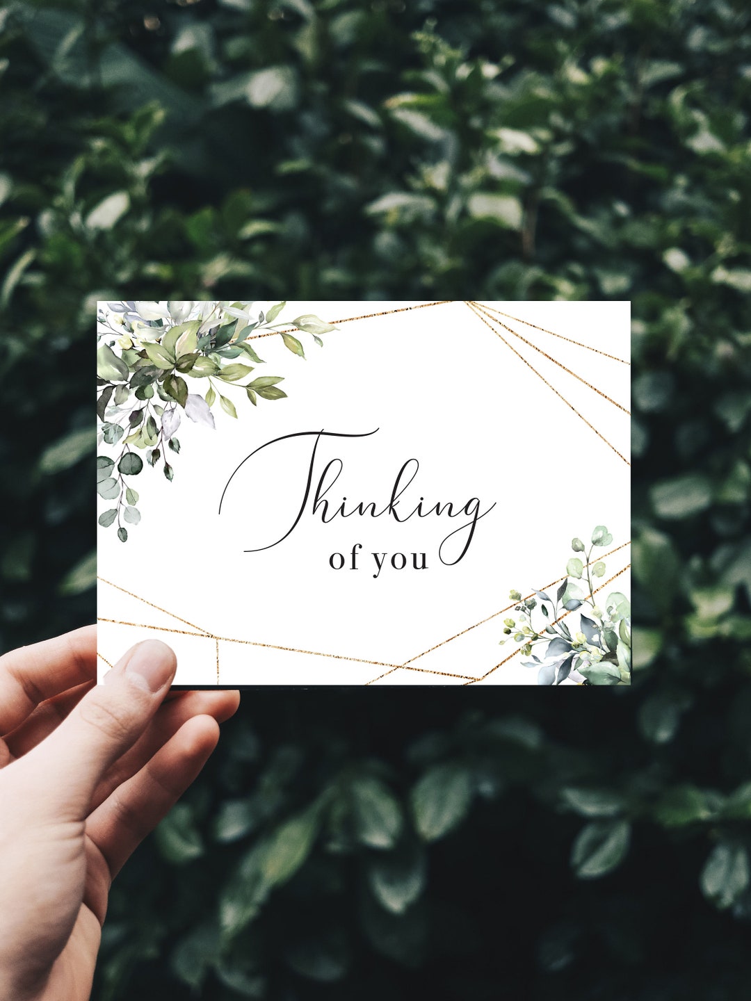 Printable Thinking of You Note Cards, Thinking of You Postcard, Digital ...