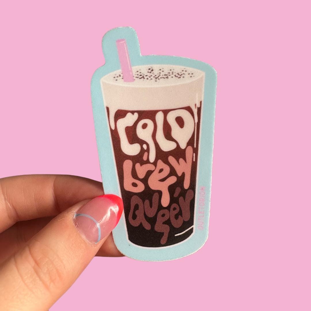 Cold Brew Queer Iced Coffee Bubble-free Sticker - Etsy