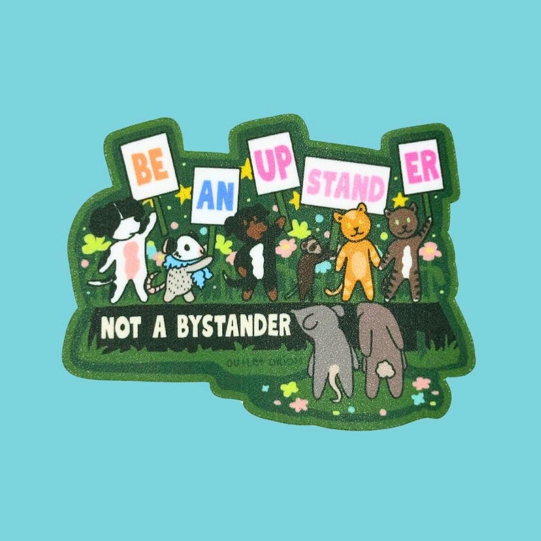 Be an Upstander Not a Bystander Sticker - Etsy