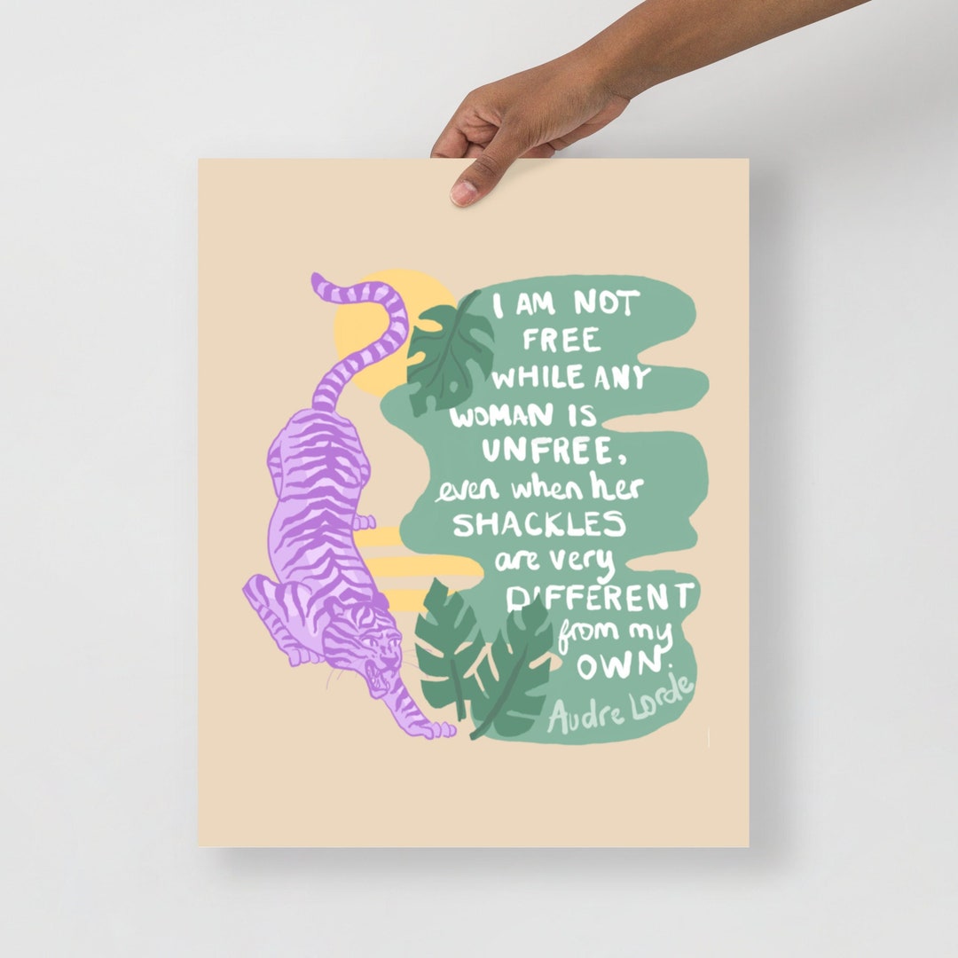 Feminist Quote Audre Lorde Poster - Etsy