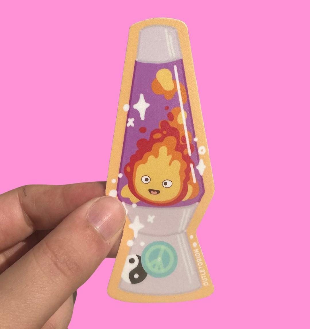 Calcifer in Lava Lamp Bubble-free Sticker - Etsy