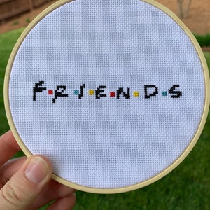 Decorative FRIENDS TV Show Cross Stitch - FINISHED - Etsy