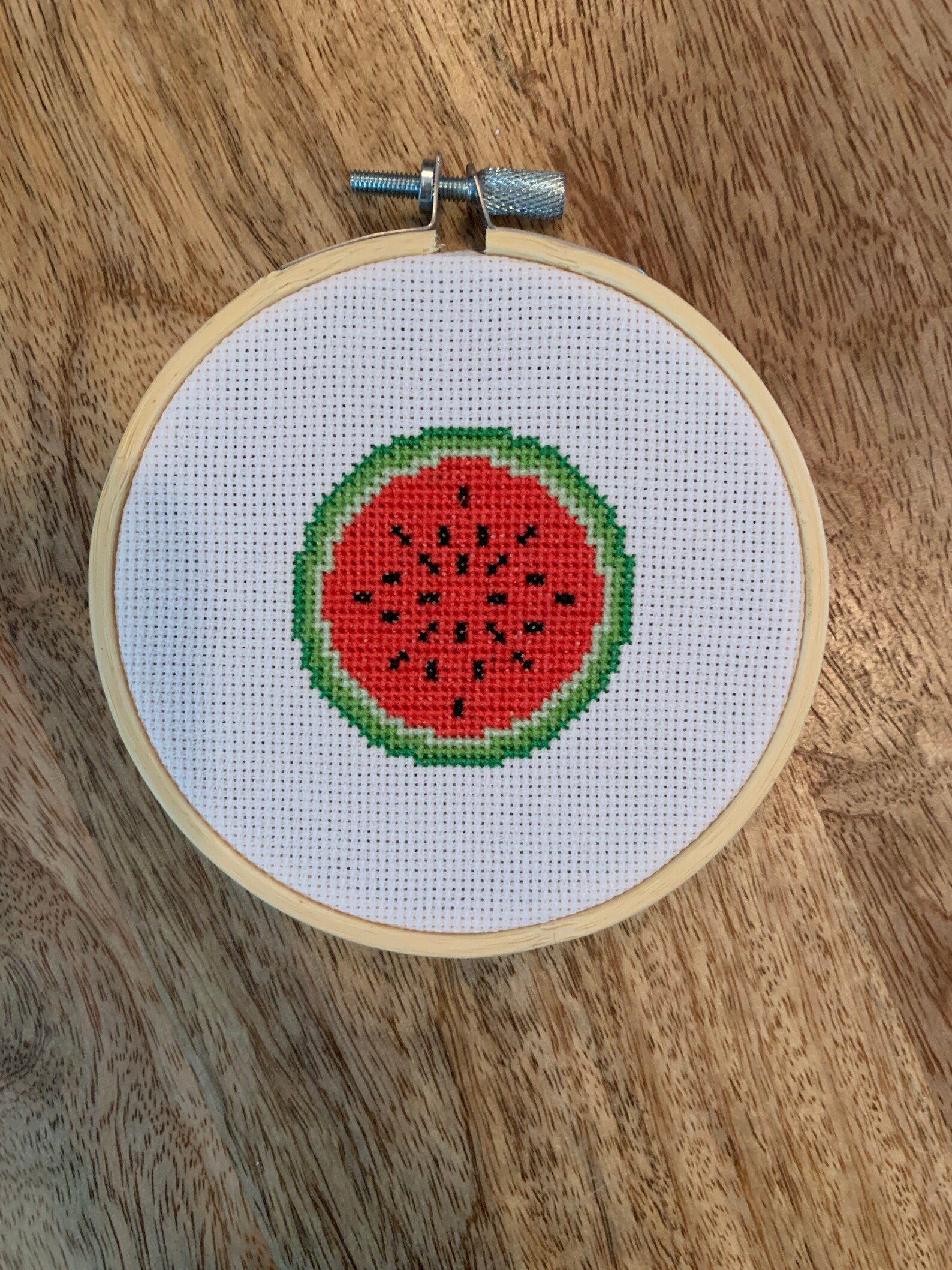 Decorative Watermelon Cross Stitch FINISHED - Etsy