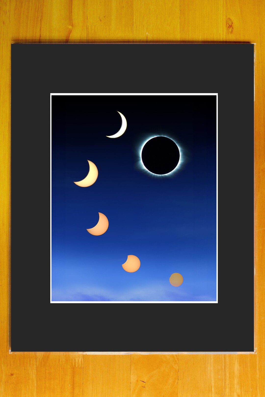 Total Solar Eclipse Progression 2017 8x10 Photo Print in 11x14 Matte ...