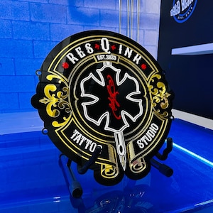 Tattoo Shop Sign - Custom Acrylic Sign - Multilayer Acrylic Sign - Etsy