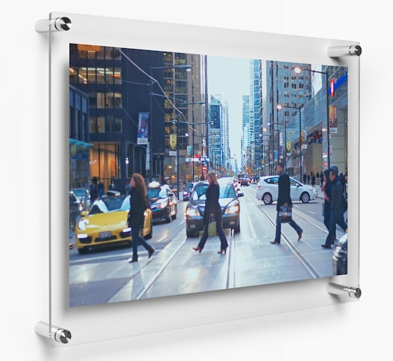 Double Panel Acrylic Floating Frame Choose Your Acrylic Size - Etsy