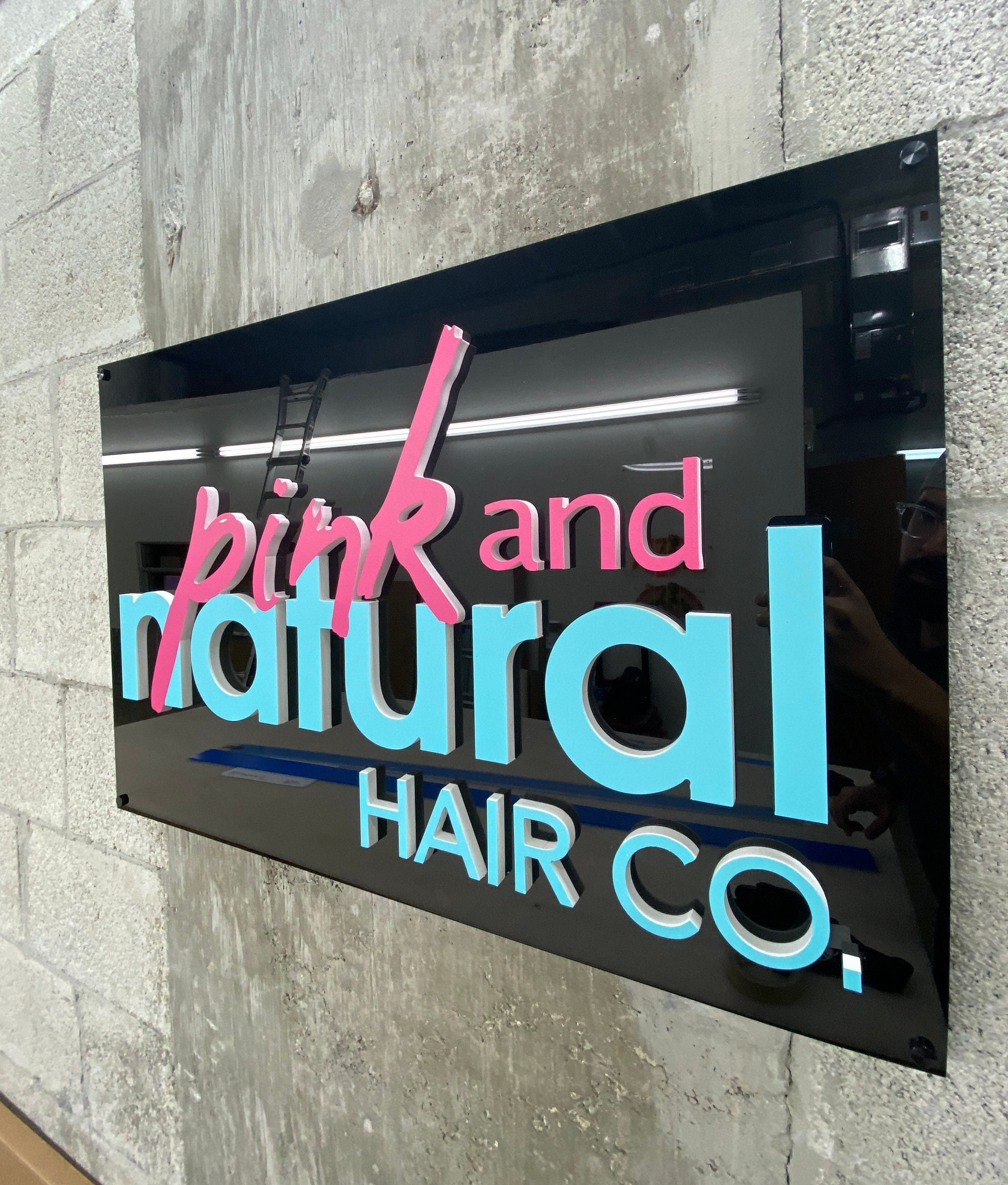 Dimensional Sign Mounted on an Acrylic Back Plate (full Color ...
