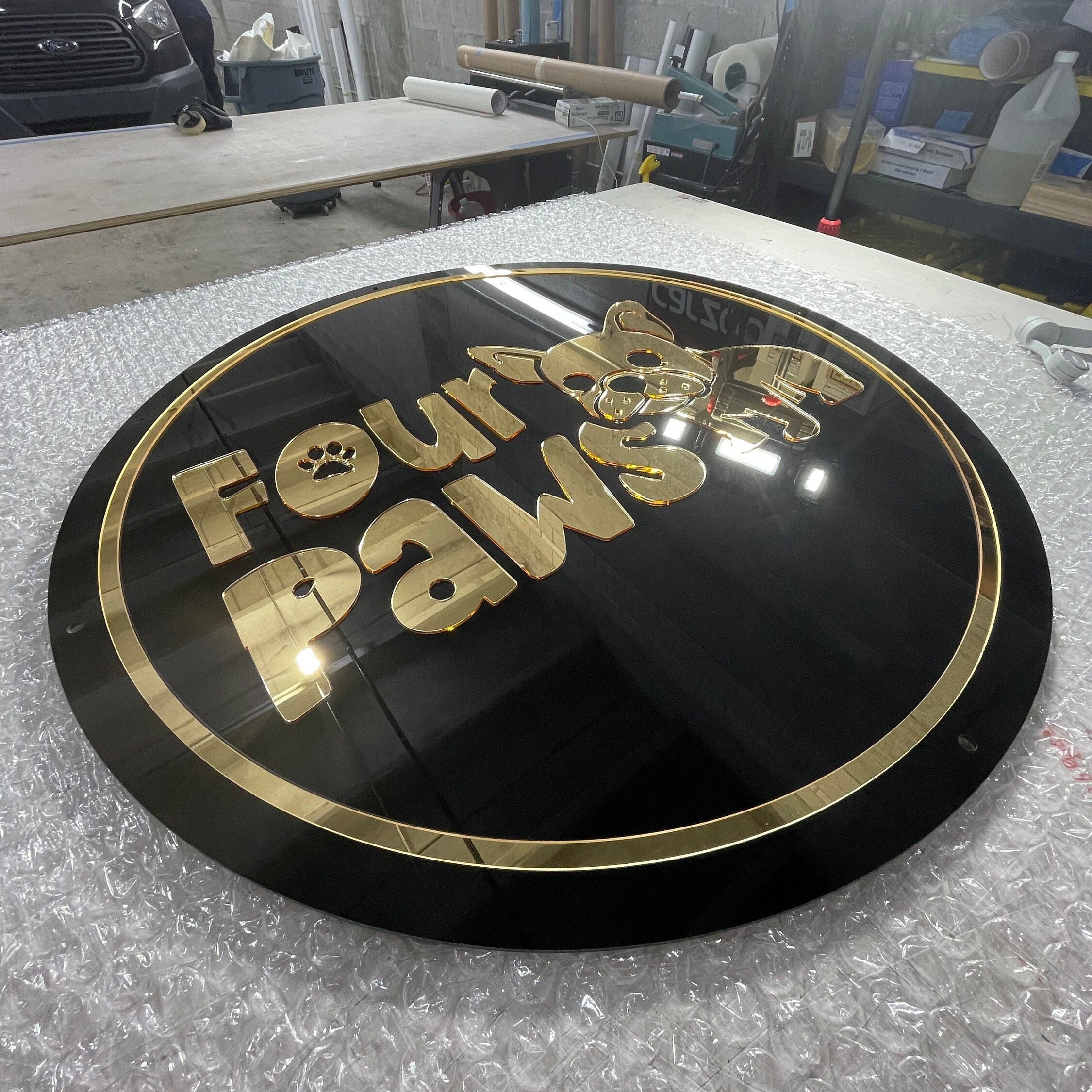 Custom Round Acrylic Sign Turn Your Logo Into A Round Acrylic - Etsy ...