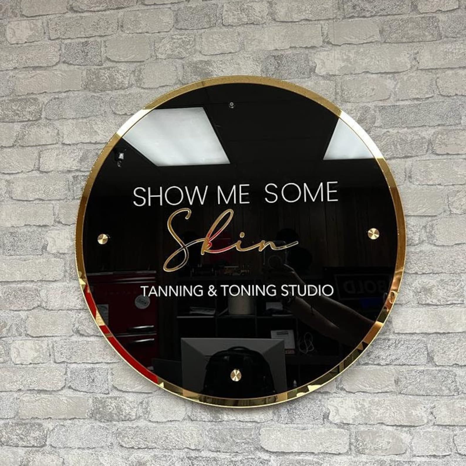 Custom Round Acrylic Sign Turn Your Logo Into A Round Acrylic - Etsy