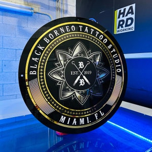 Tattoo Shop Sign - Custom Acrylic Sign - Multilayer Acrylic Sign - Etsy