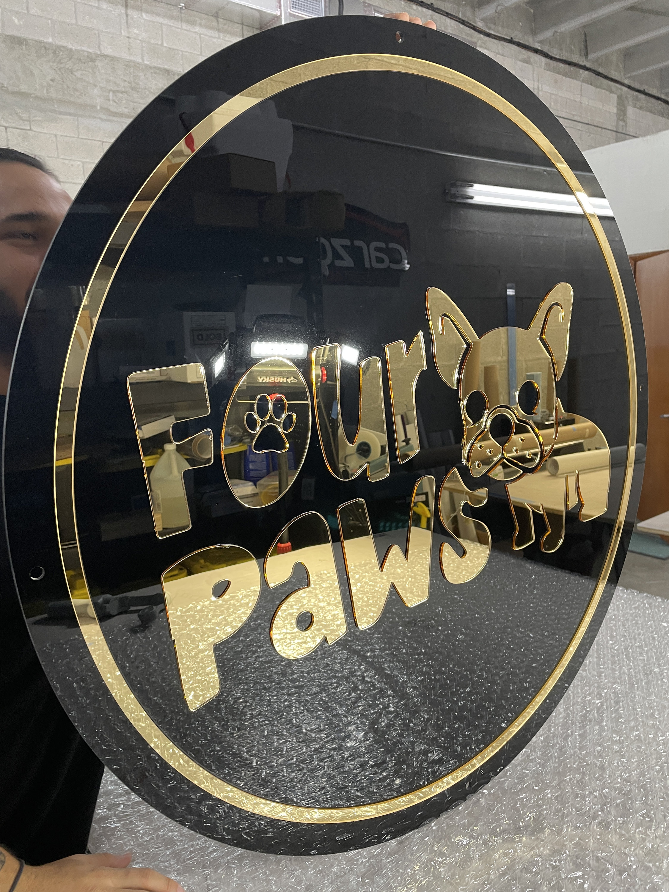 Aviso/Letrero/Redondo Para Negocios/Salones De - Etsy México