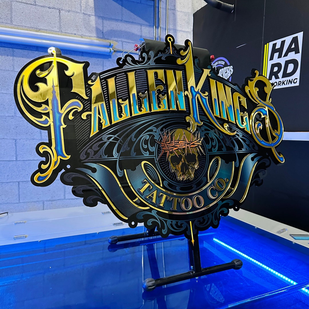 Tattoo Shop Sign - Custom Acrylic Sign - Multilayer Acrylic Sign - Etsy