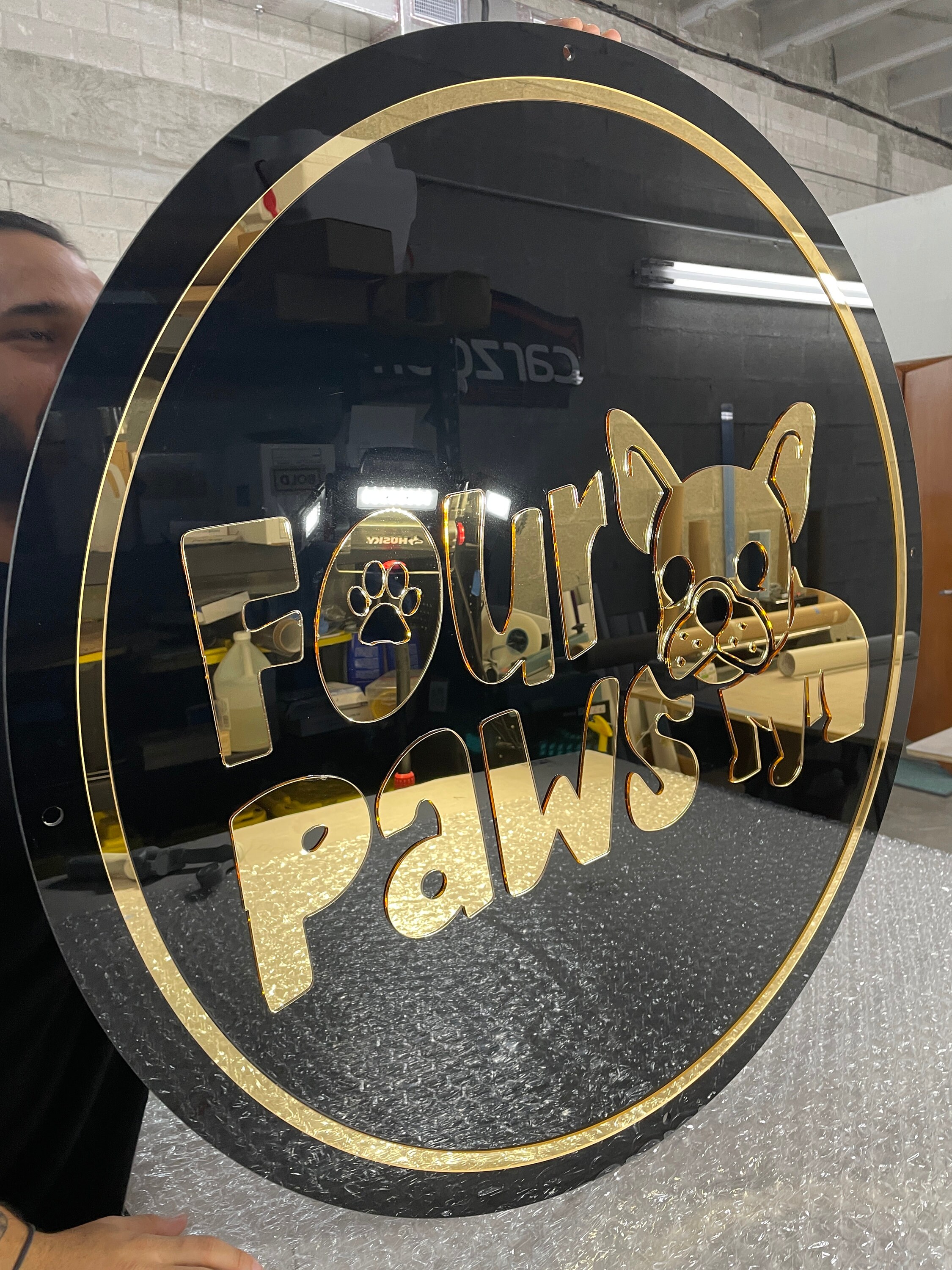 Custom Round Acrylic Sign Turn Your Logo Into A Round Acrylic - Etsy ...