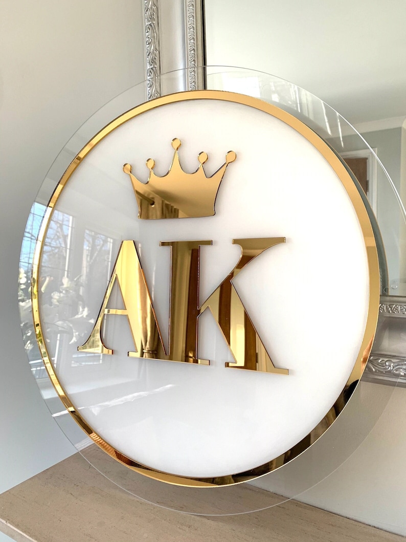 Custom Round Acrylic Sign Turn Your Logo Into A Round Acrylic - Etsy