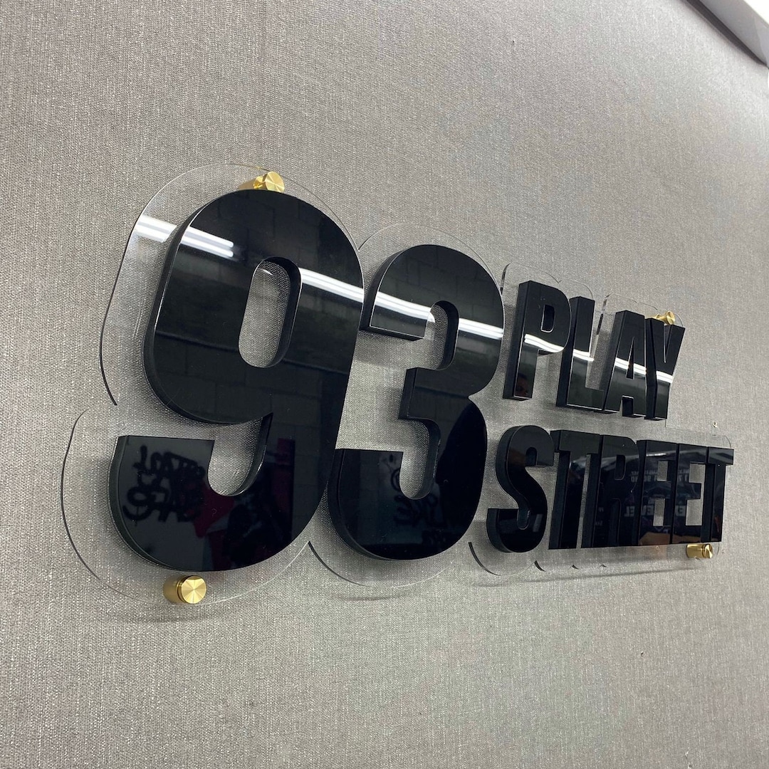 CUSTOM SIGNS! Turn Your Logo Into A Customized Acrylic Sign Mounted on ...