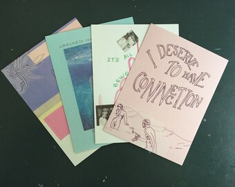 One Line Drawing Postcard - Etsy