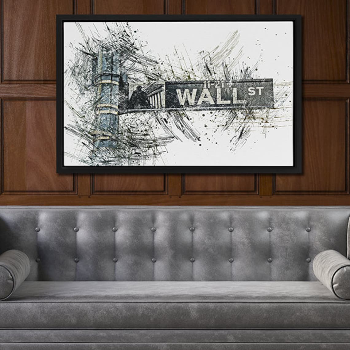 WALL STREET Stock Market Stock Market Wall ART Luxury Wall | Etsy