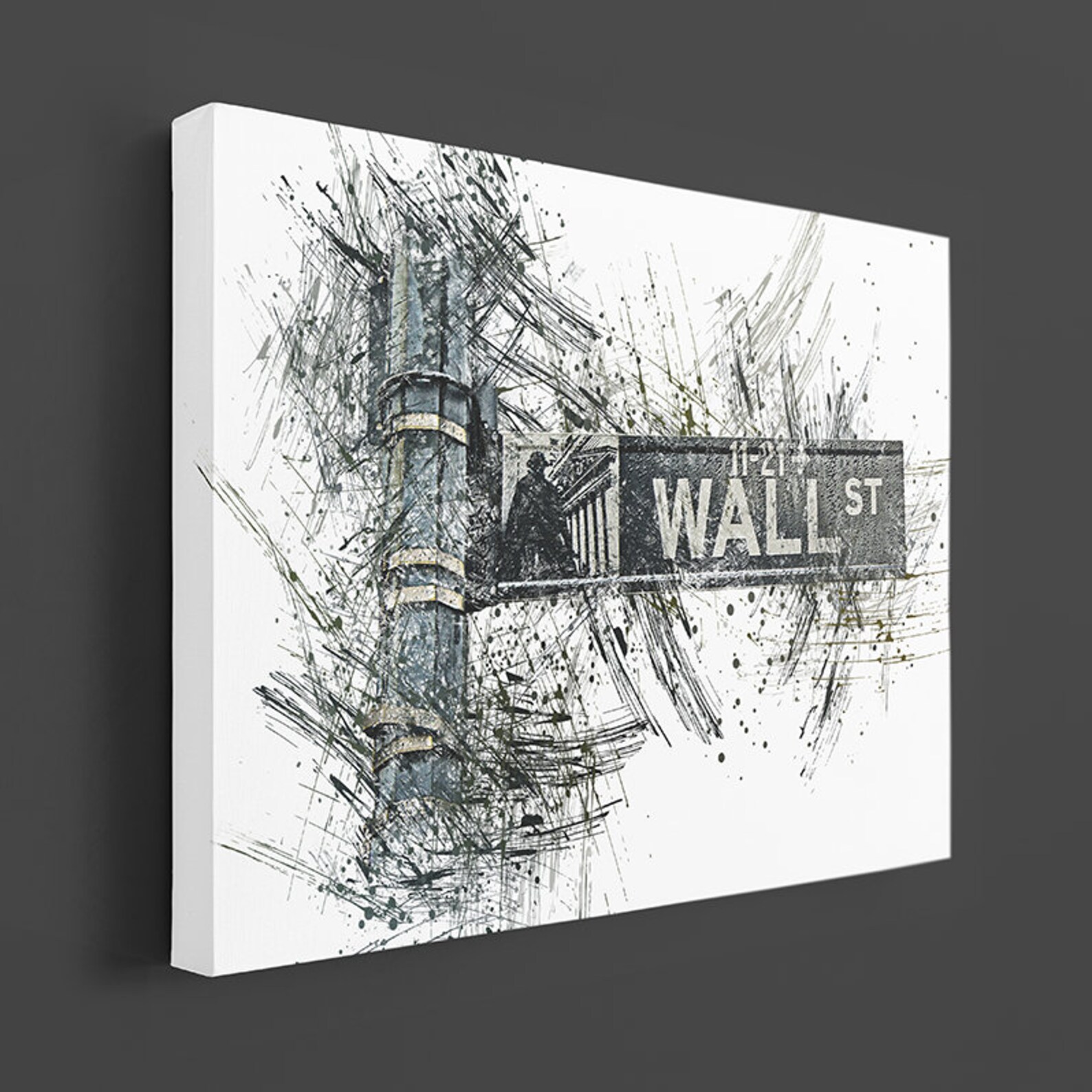 WALL STREET Stock Market Stock Market Wall ART Luxury Wall | Etsy