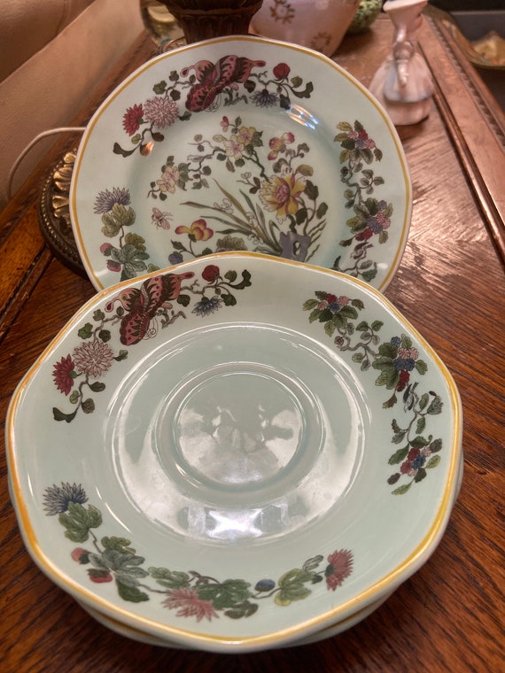 Adams Calyx Ware 3 Piece Set / Ming Jade Pattern Cake Plate & - Etsy