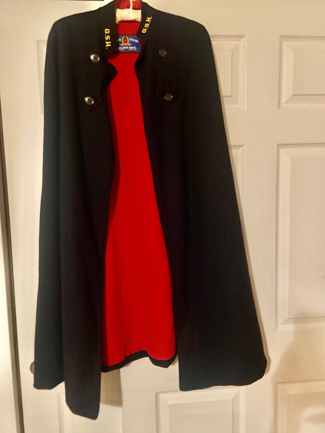 Vintage1930s/ 40s Heavy Long Wool Nurse Cape by Nudelman Bros Portland ...