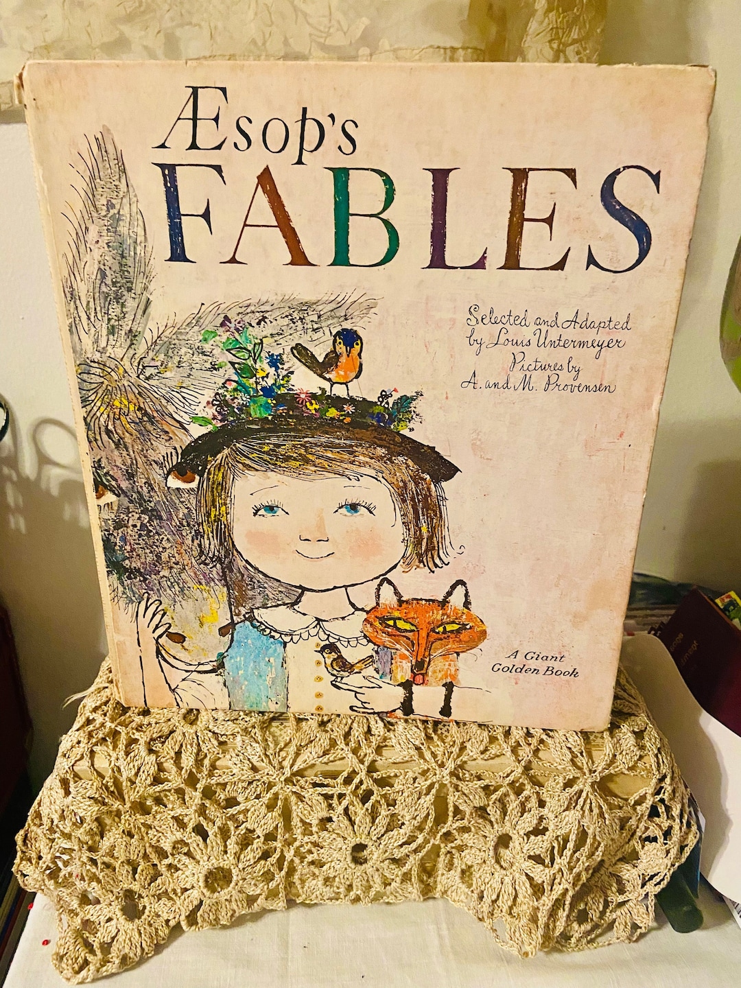 Aesops Fables A Giant Golden Book / Louis Untermeyer/ Sixth Printing ...