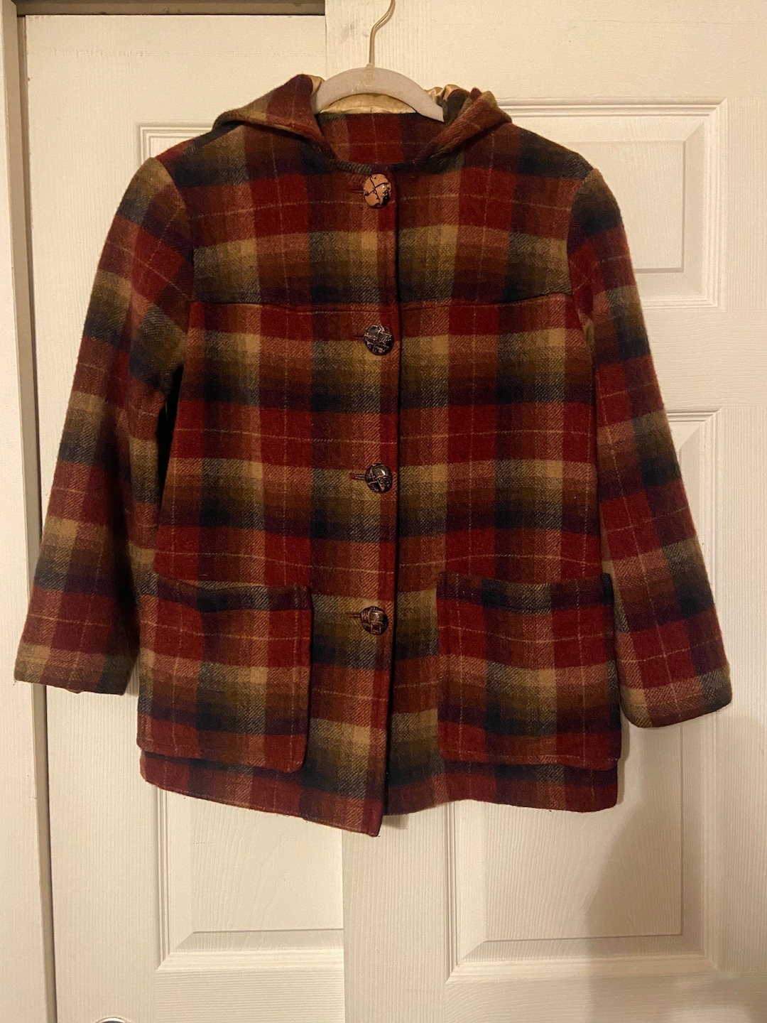 Vintage Pendleton Wool Hooded Jacket Size M - Etsy