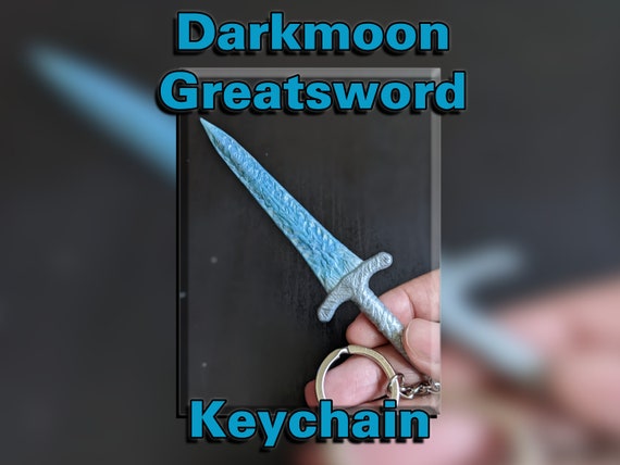 Elden Ring Inspired Dark Moon Great Sword Keychain - Etsy