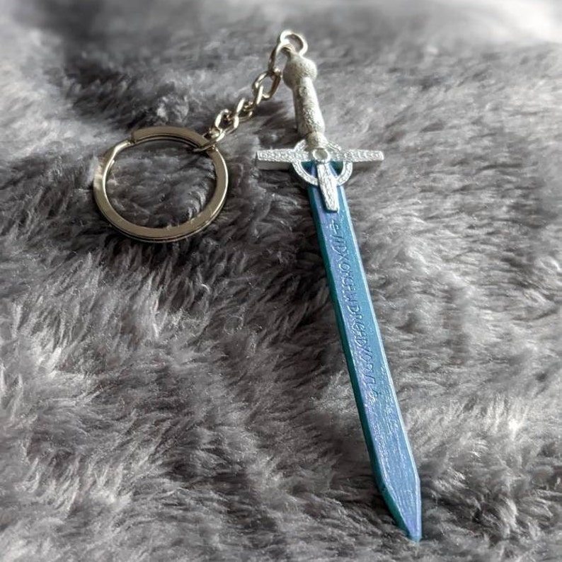 Warrior Nun Inspired Divinium Sword Glow in the Dark Keychain - Etsy