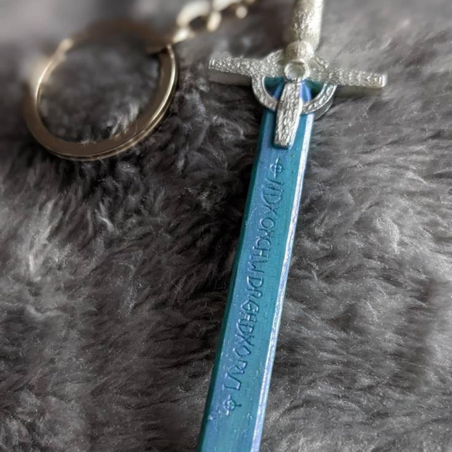 Warrior Nun Inspired Divinium Sword Glow in the Dark Keychain, Sword ...