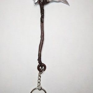 Dark Souls Inspired Lifehunt Scythe 3D Printed Resin Keychain Miniature ...