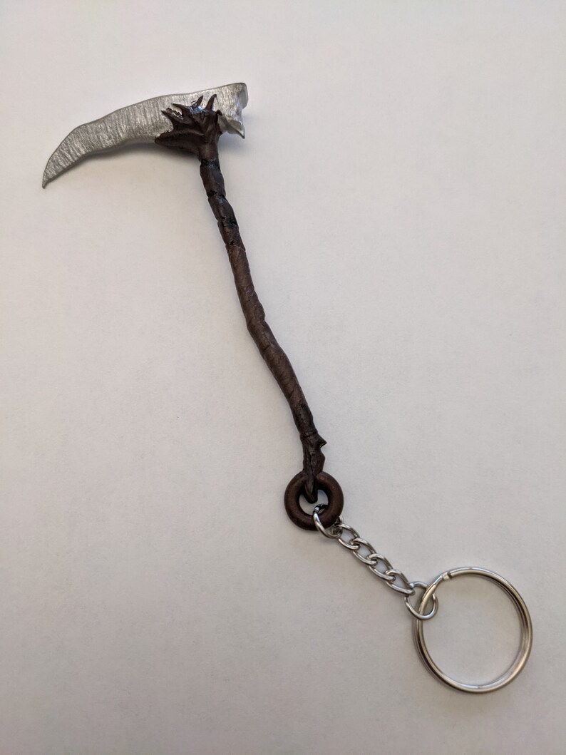 Dark Souls Inspired Lifehunt Scythe 3D Printed Resin Keychain - Etsy