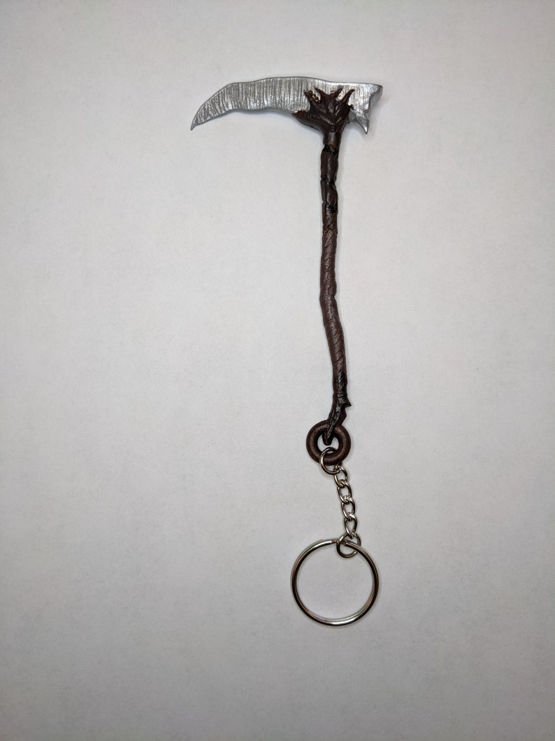 Dark Souls Inspired Lifehunt Scythe 3D Printed Resin Keychain - Etsy