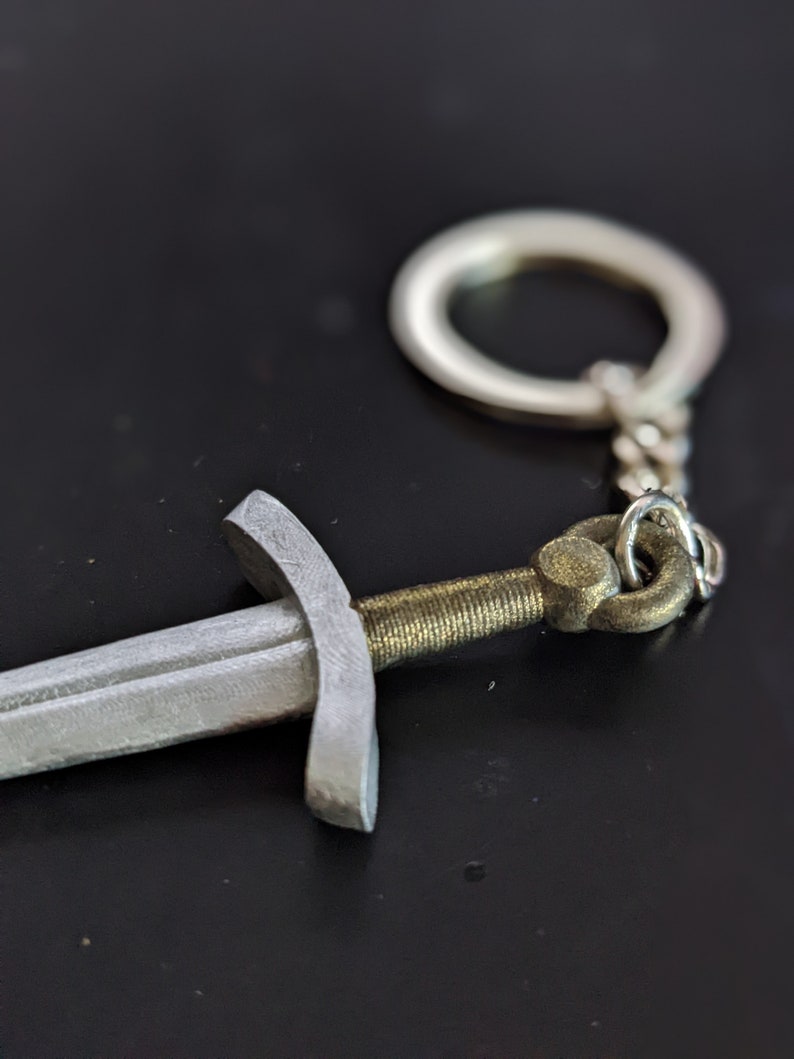 Medieval Broadsword Keychain 3D Print Accessory - Etsy