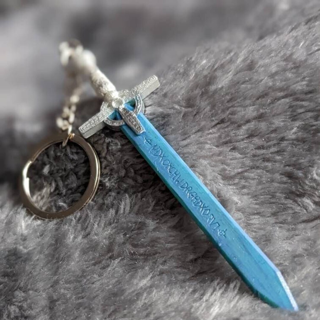 Warrior Nun Inspired Divinium Sword Glow in the Dark Keychain, Sword ...